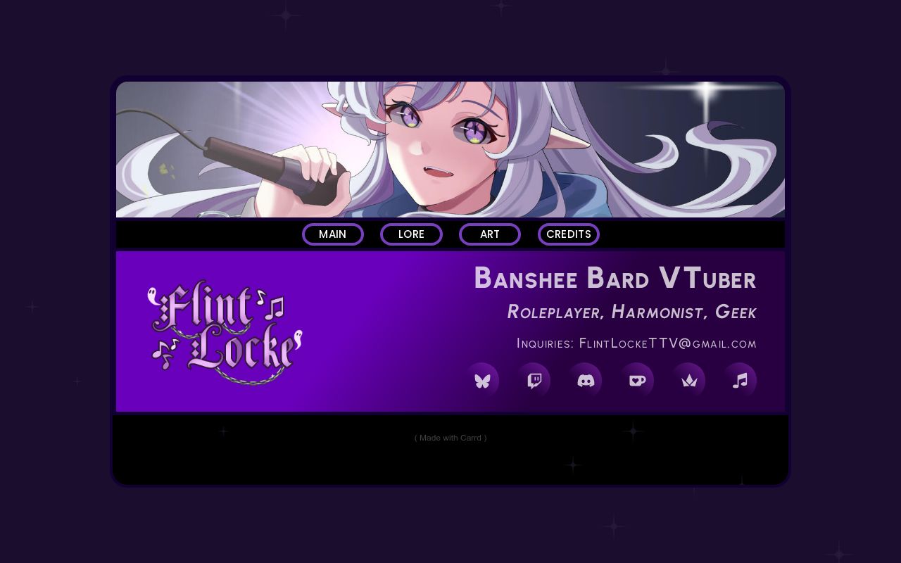 Flint Locke: Banshee Bard VTuber